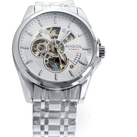 Accessories | Mason Mens Luxury Skeleton Watch Mechanical Movement With ...